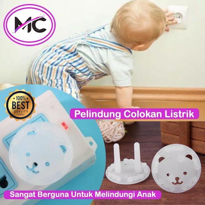 Jual Pelindung Colokan Listrik Beruang Bahan Plastiik Penutup Terminal ...