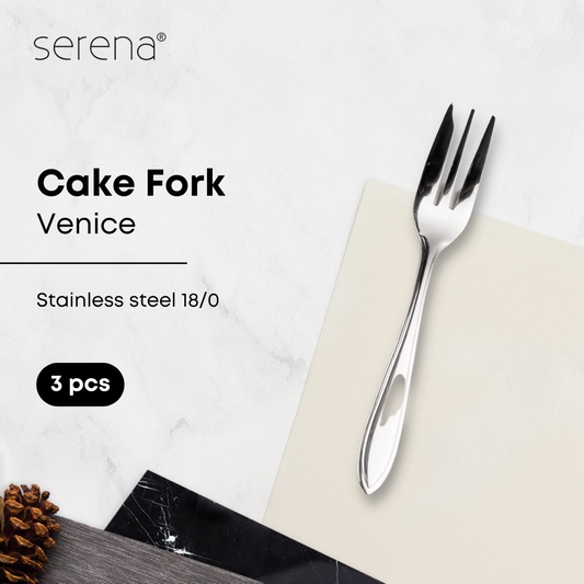 Jual Garpu Kue Stainless Steel Serena Venice - Cake Fork 3 Pcs | Shopee ...