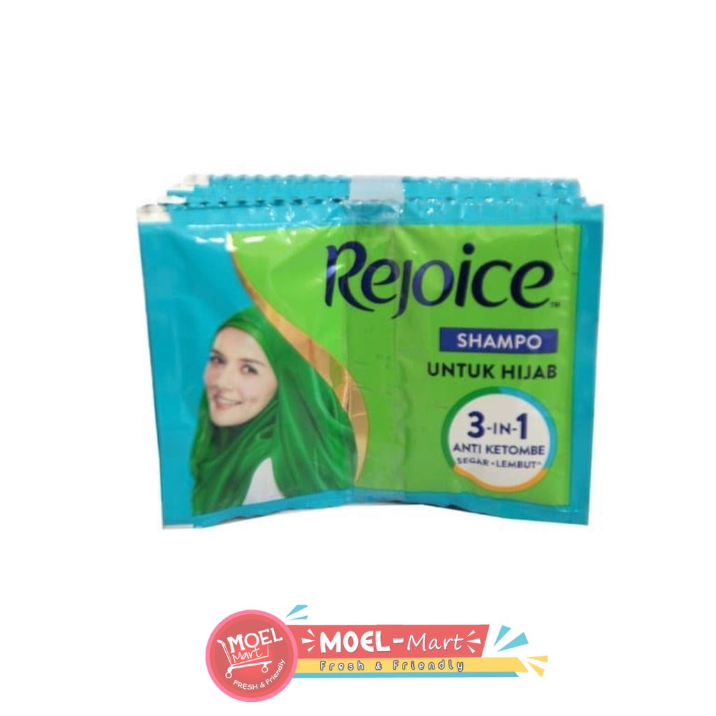 Jual REJOICE Shampoo Hijab Anti Dandruff 3IN1 12 Sachet x 10ml | Shopee Indonesia