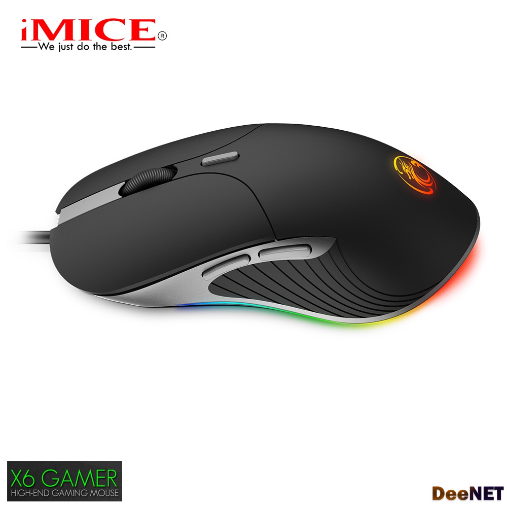 Jual iMICE X6 - 6 button wired mouse luminous colorful RGB gaming mouse ...