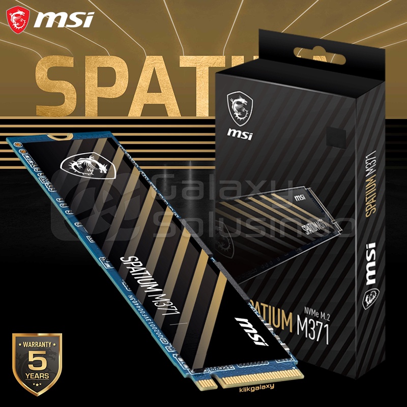 Jual MSI SPATIUM M371 M.2 PCIe 3.0 NVMe 1TB SSD | Shopee Indonesia
