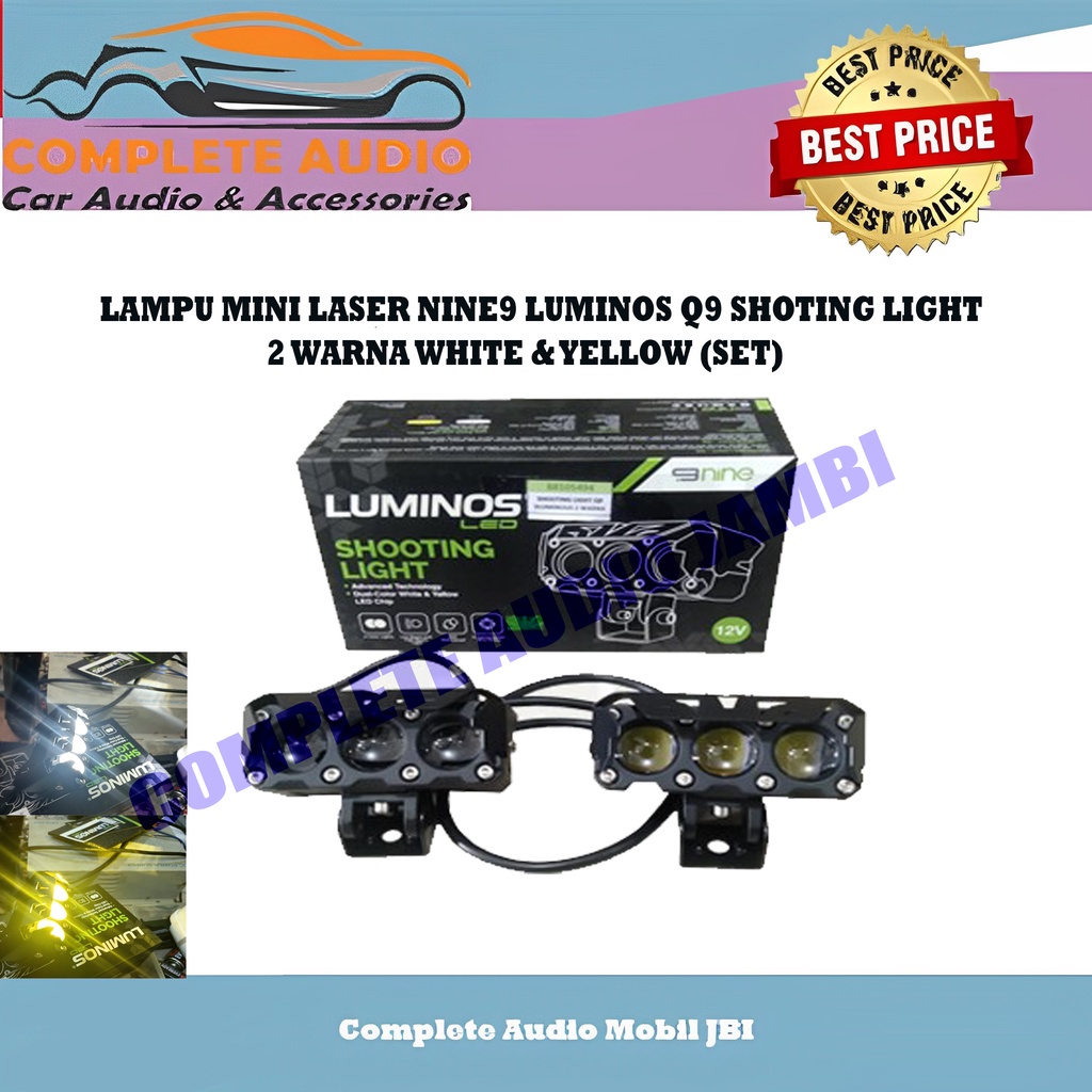 Jual LAMPU MINI LASER NINE9 LUMINOS Q9 SHOTING LIGHT LASER 2 COLOR (SET ...