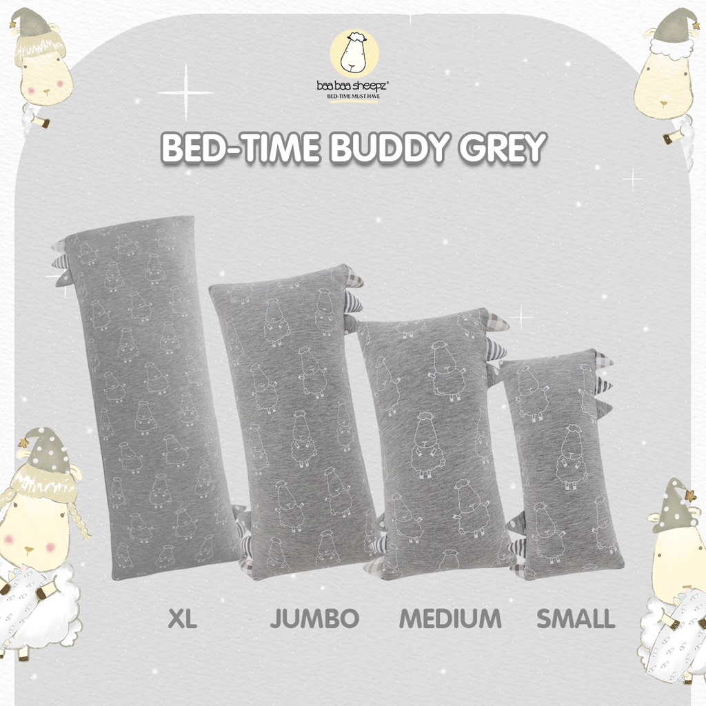 Jual Baabaasheepz Bedtime Buddy Big Sheepz Grey with Stripe, Polka Dot & Checkers tag Grey (S/M ...