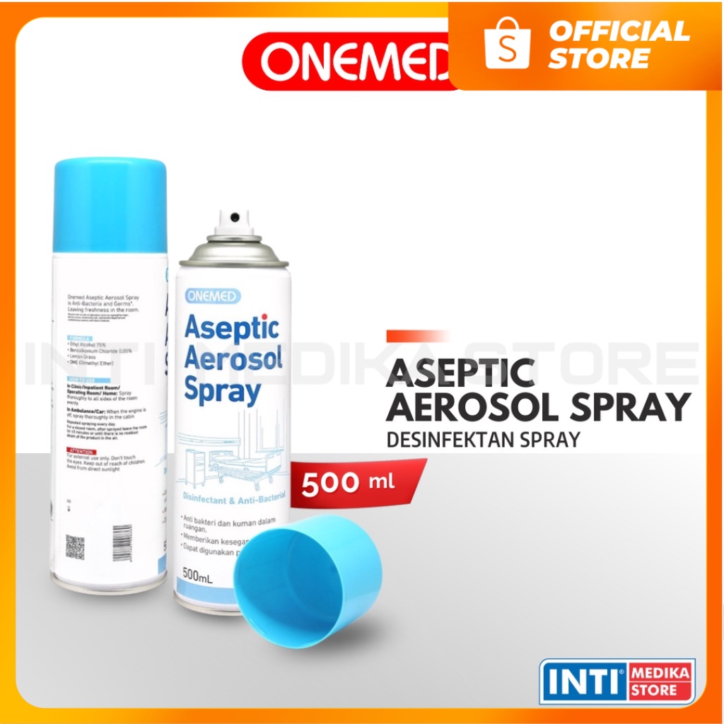 Jual ONEMED - Aseptic Aerosol Spray Onemed 500ml | Desinfektan Spray ...