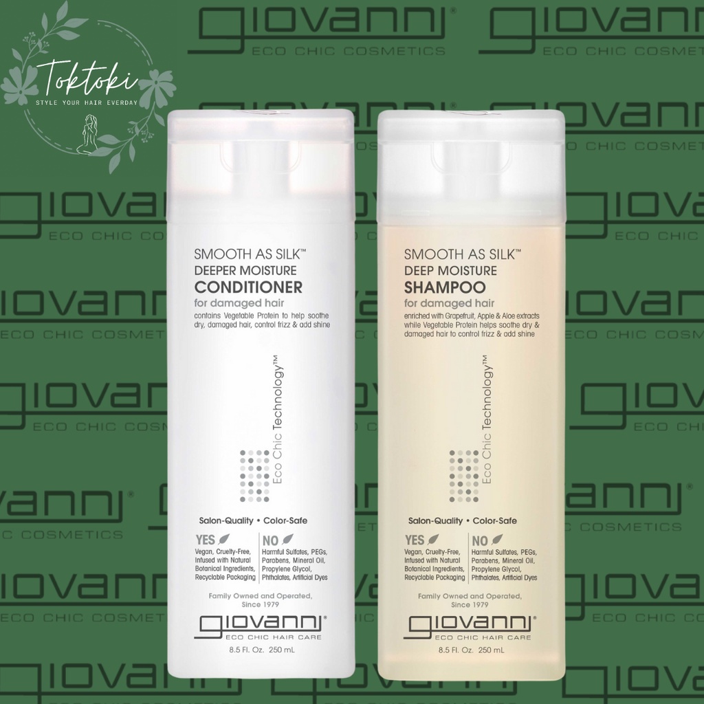 Jual GIOVANNI Smooth As Silk Deep Moisture Shampoo & Conditioner ...