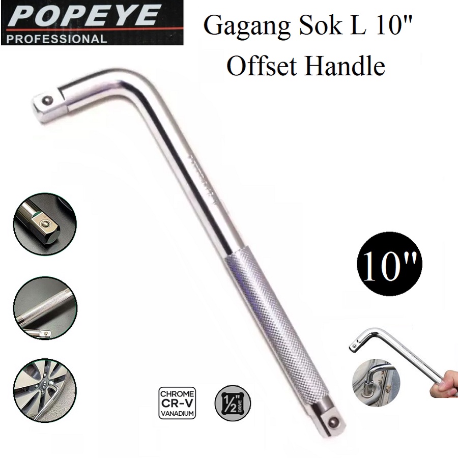 Jual Gagang Kunci Shock L 1/2" 10 Inch - Stang Sok L - L Handle Sock ...