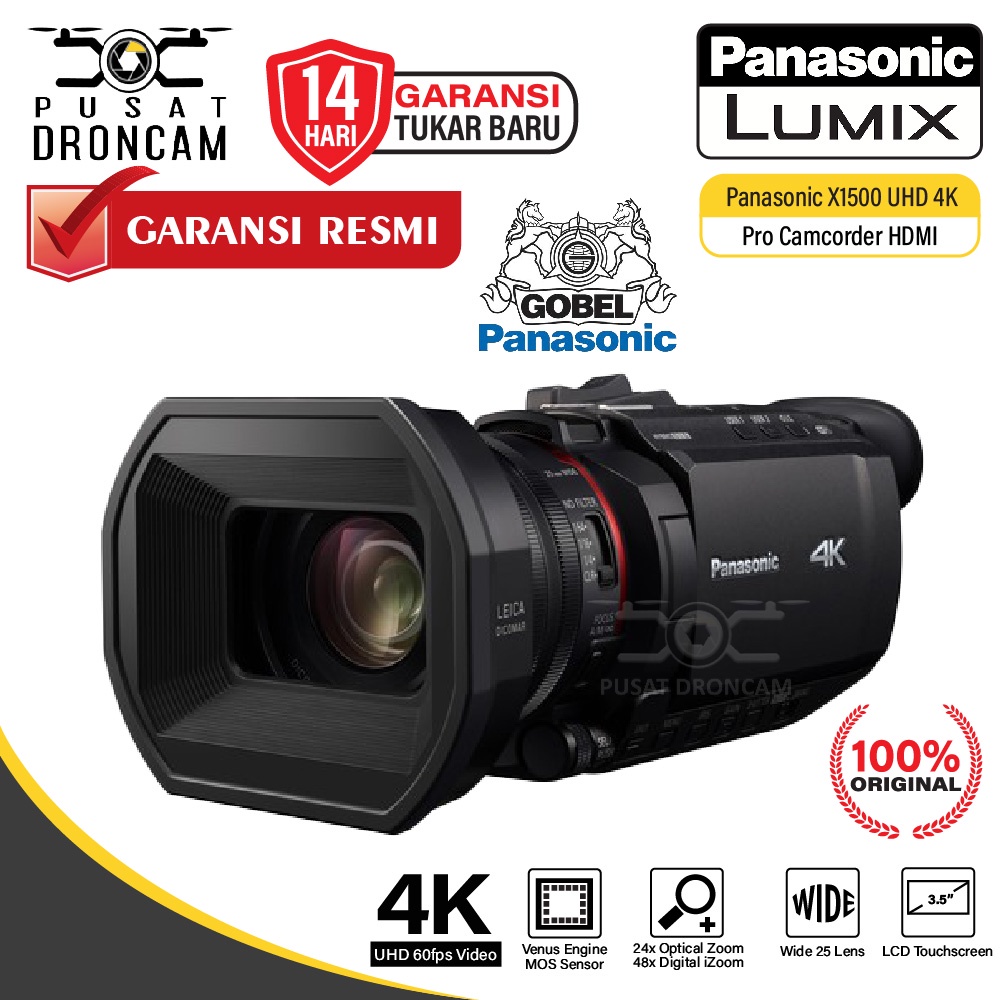 Jual Panasonic X1500 UHD 4K HDMI Pro Camcorder Panasonic HC X 1500 ...
