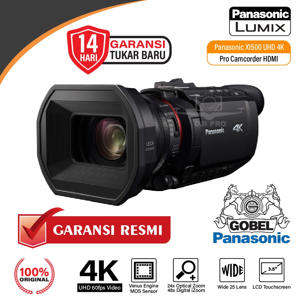 Jual Panasonic X1500 UHD 4K HDMI Pro Camcorder Panasonic HC X 1500 ...