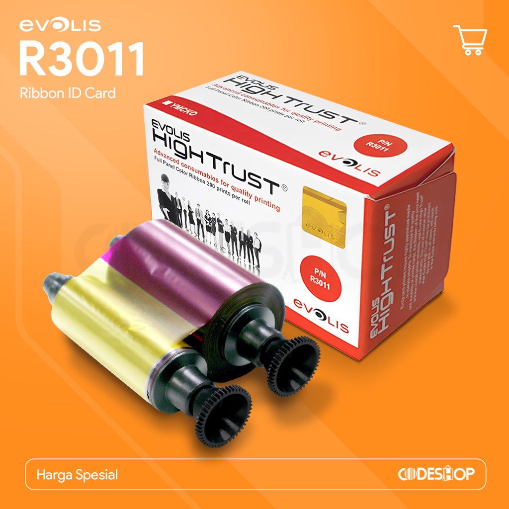 Jual Ribbon Evolis YMCKO Color 200 Prints PN R3011 200 SISI | Shopee ...
