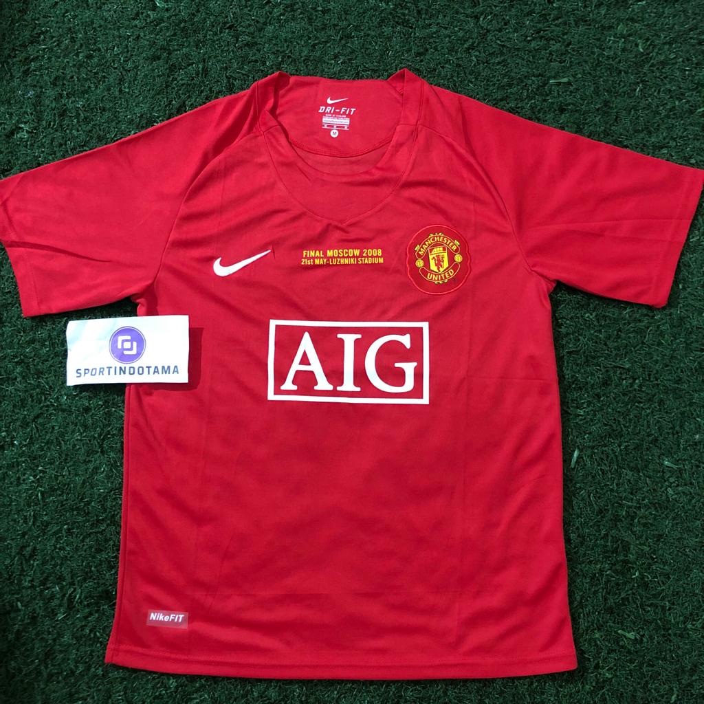Jual JERSEY RETRO MANCHESTER UNITED HOME FINAL MOSCOW 2008 JERSEY MU ...