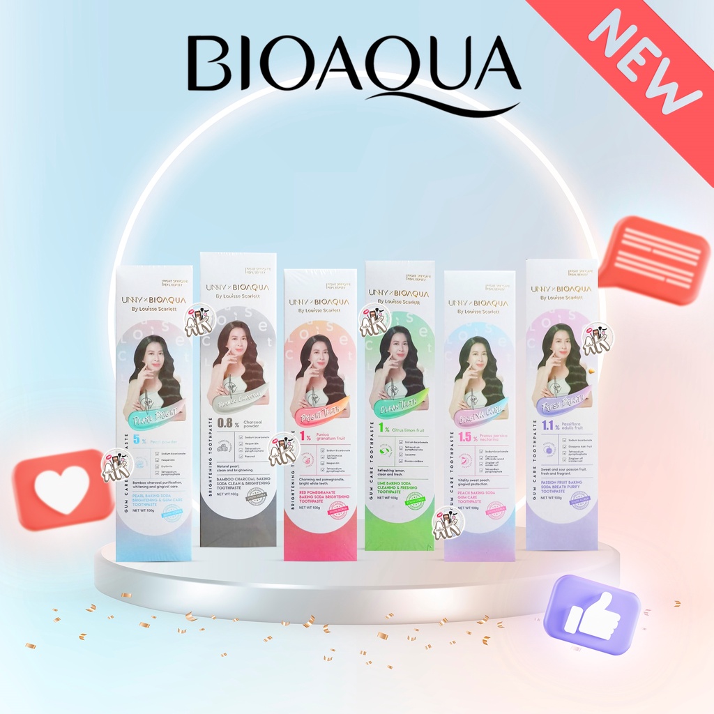 Jual BIOAQUA TOOTHPASTE / PASTA GIGI 100GR SERIES ( PEAL BRIGHT ...