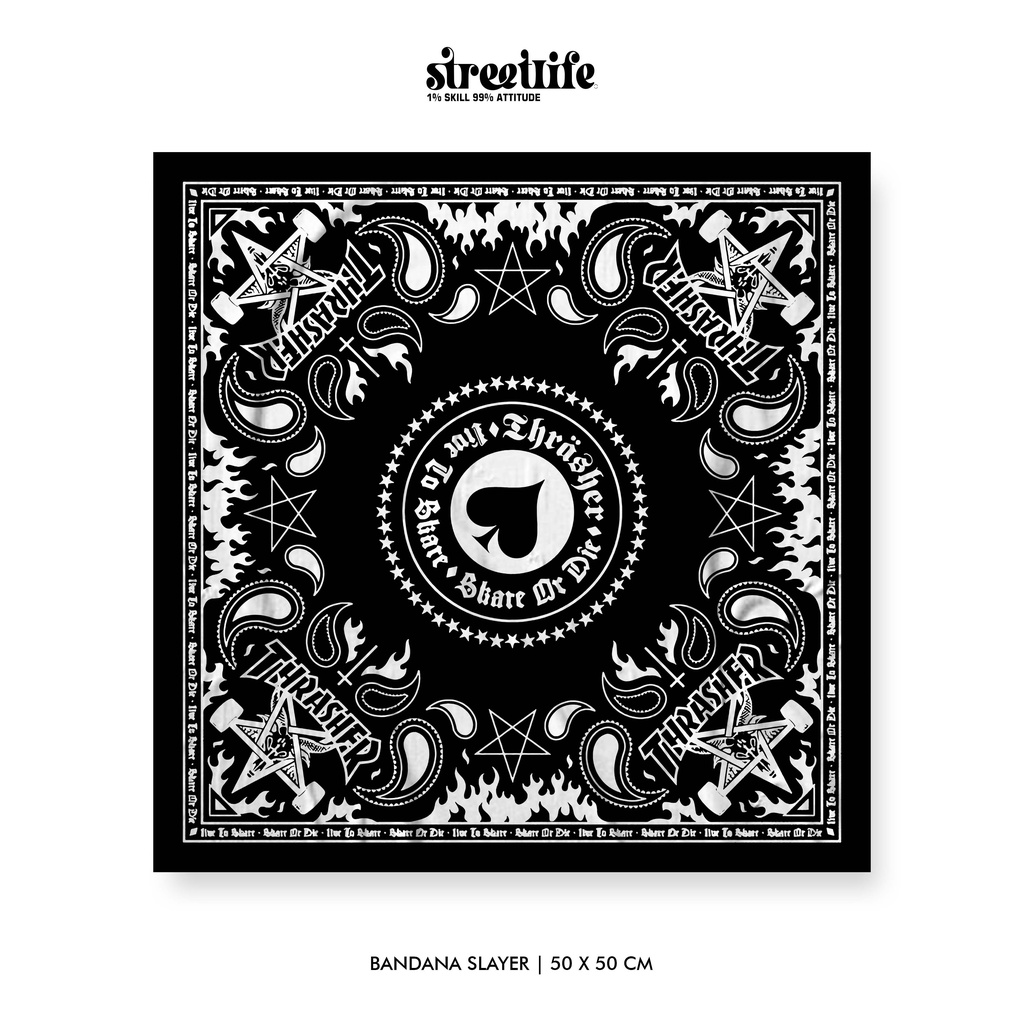 Jual Bandana slayer / Slayer bandana / scraft / slayer motif / bandana ...