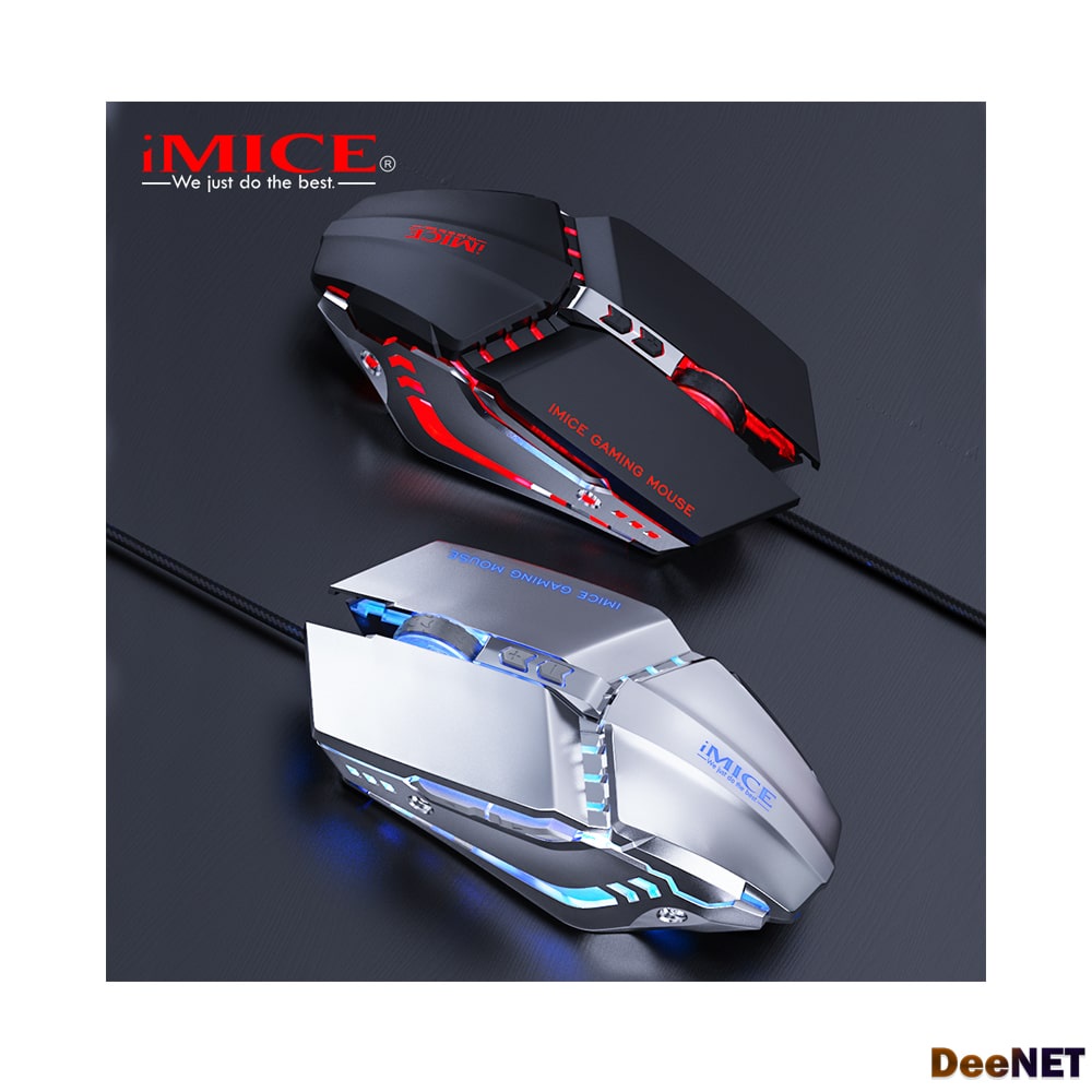 Jual iMICE T80 Gaming Mouse - Macro 7D Mechanical Outlook Customizable ...