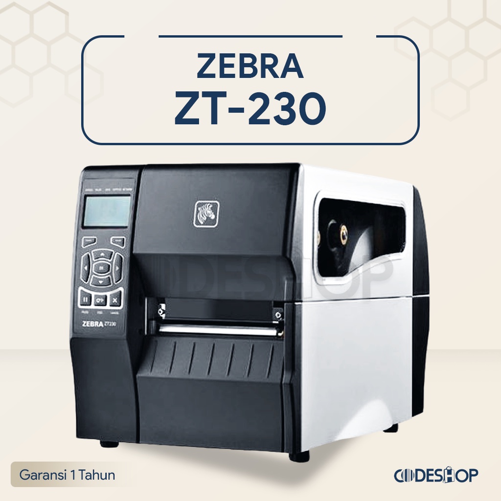 Jual PRINTER BARCODE ZEBRA ZT230 CETAK LABEL SEMICOATED THERMAL ...