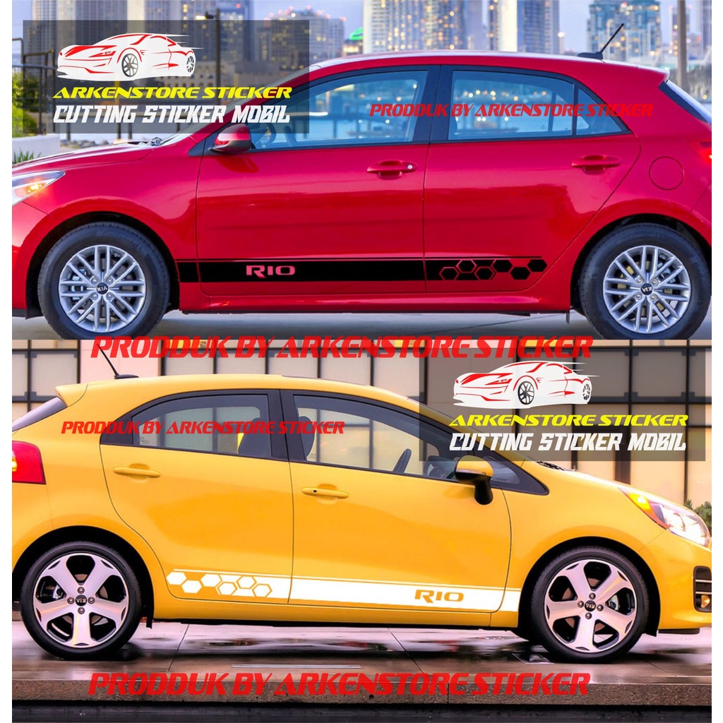 Jual cutting sticker mobil rio cutting sticker kia rio terbaru | Shopee ...