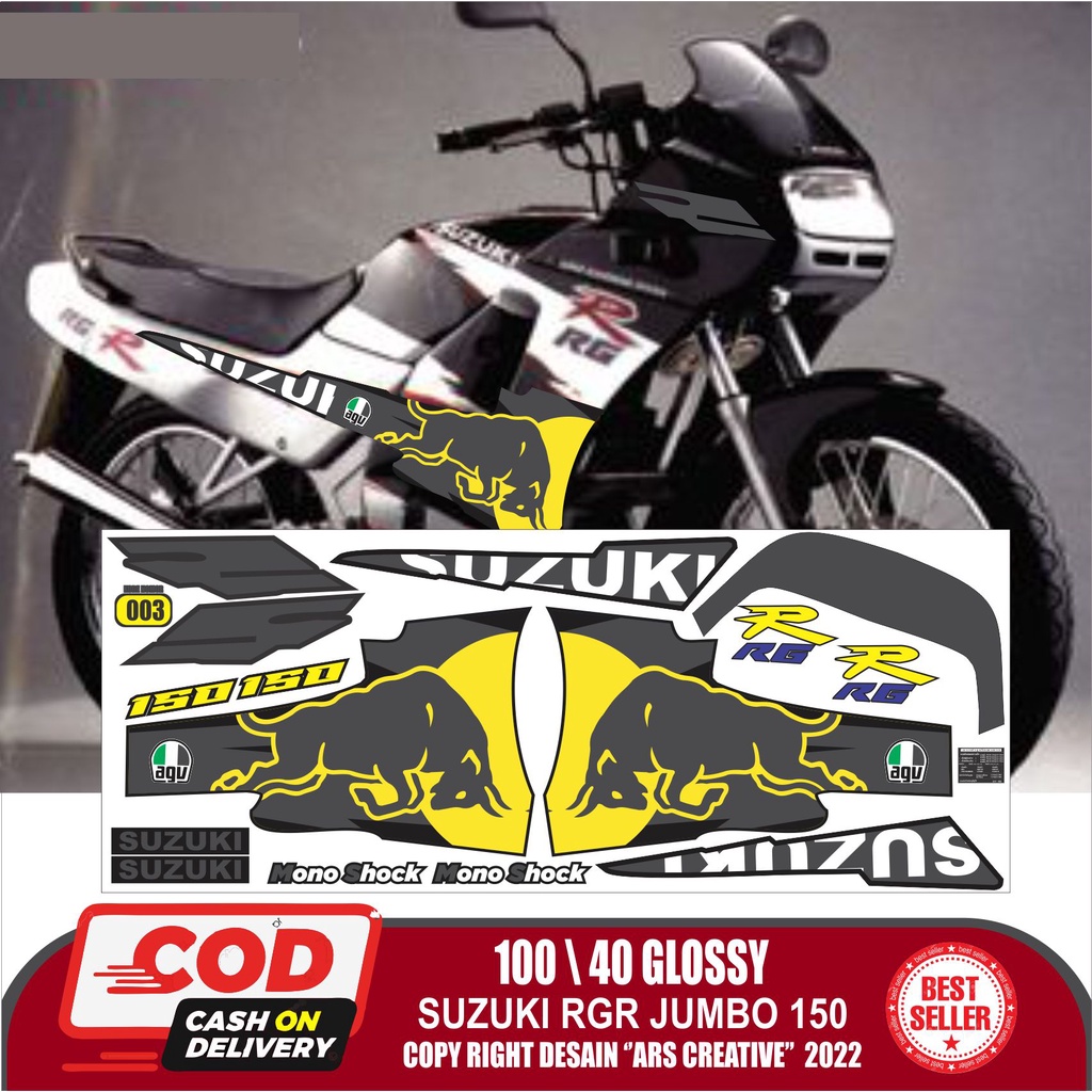 Jual Sticker decal striping suzuki rgr 150 jumbo & Rgr Sprintervariasi ...