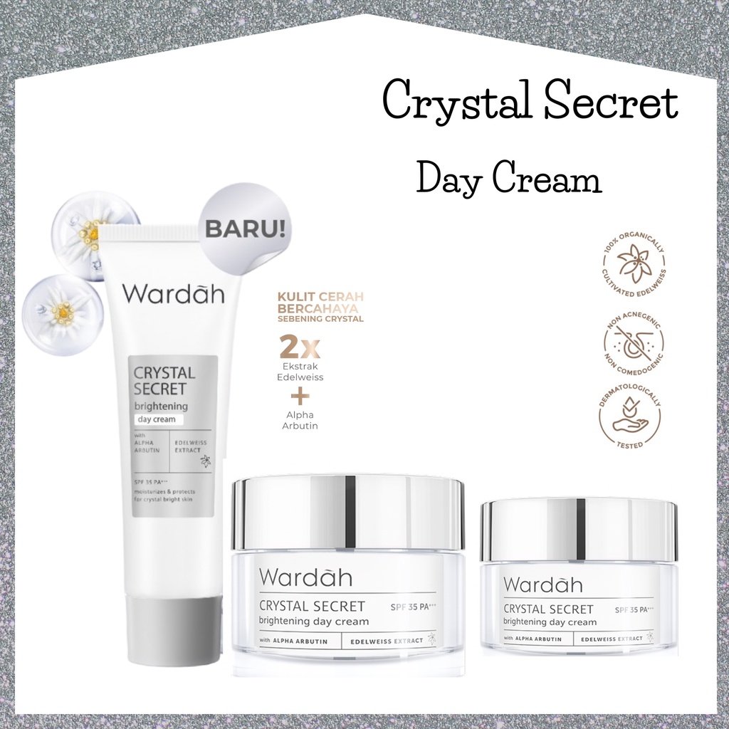 Jual Wardah Crystal Secret Brightening Day Cream SPF 35 PA+++ 9ml ...