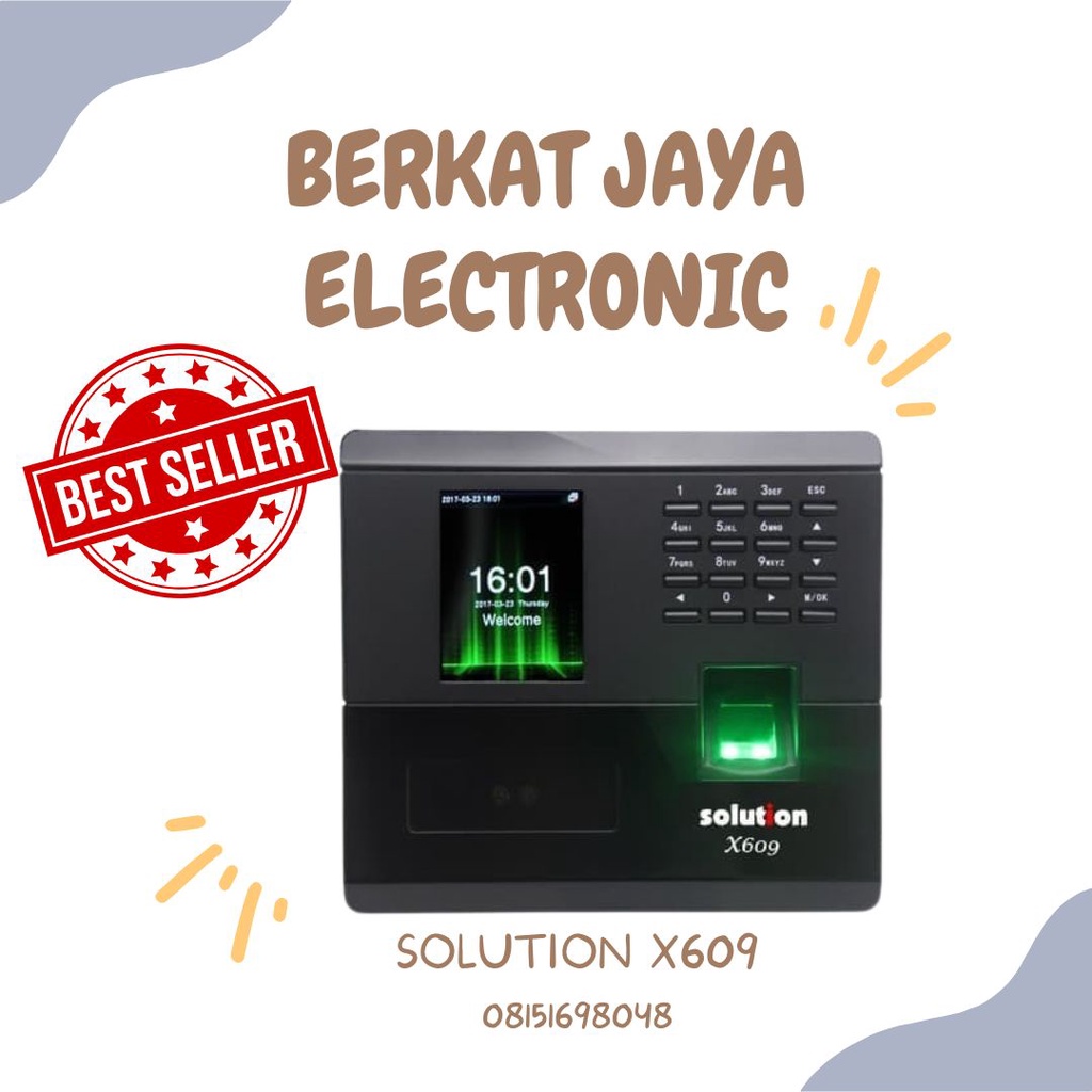 Jual Solution X609 Mesin Absensi Sidik Jari dan Wajah | Shopee Indonesia