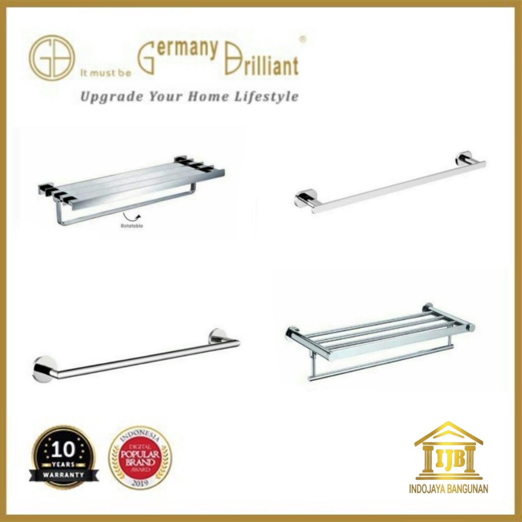 Jual Rak Gantungan Handuk Tempat Handuk Towel Bar Stainless Germany ...