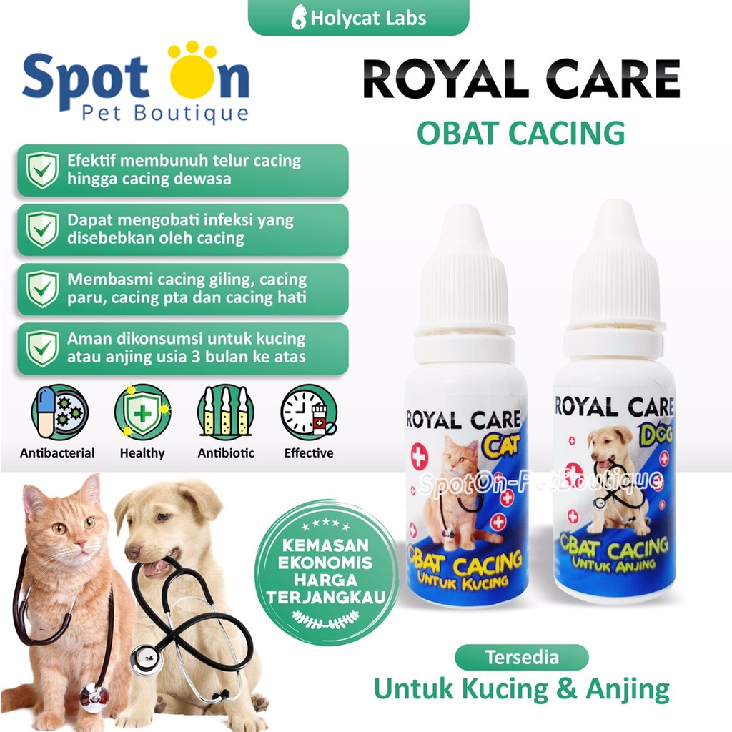 Jual Royal Care Obat Cacing 10ml | Obat Kucing & Anjing by Royal Cats | Mengatasi Cacingan ...