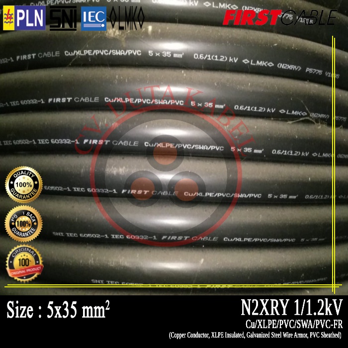 Jual Kabel N2XRY 5x35 mm2 (Cu/XLPE/SWA/PVC) 5x35 mm/5 x 35 mm2/5 x 35 mm | Shopee Indonesia