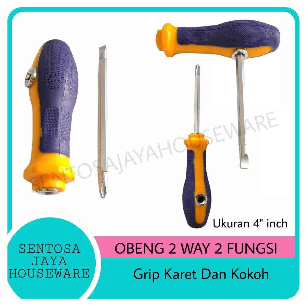 Jual OBENG 2 WAY PLUS MINUS - OBENG 2 IN 1 BOLAK BALIK - OBENG TEKIRO 2 WAY - OBENG DUA ARAH ...