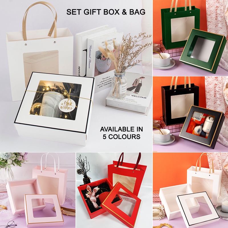 Jual Premium Hampers Gift Box Goodie Bag / Kotak Mika Kado Hadiah / Dus ...