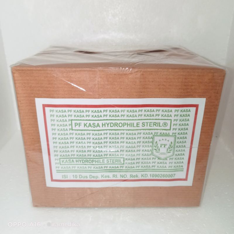 Jual BOX COKLAT - Kasa Steril 16 x 16 isi 10 Pak Kasa Hidrofil Steril ...