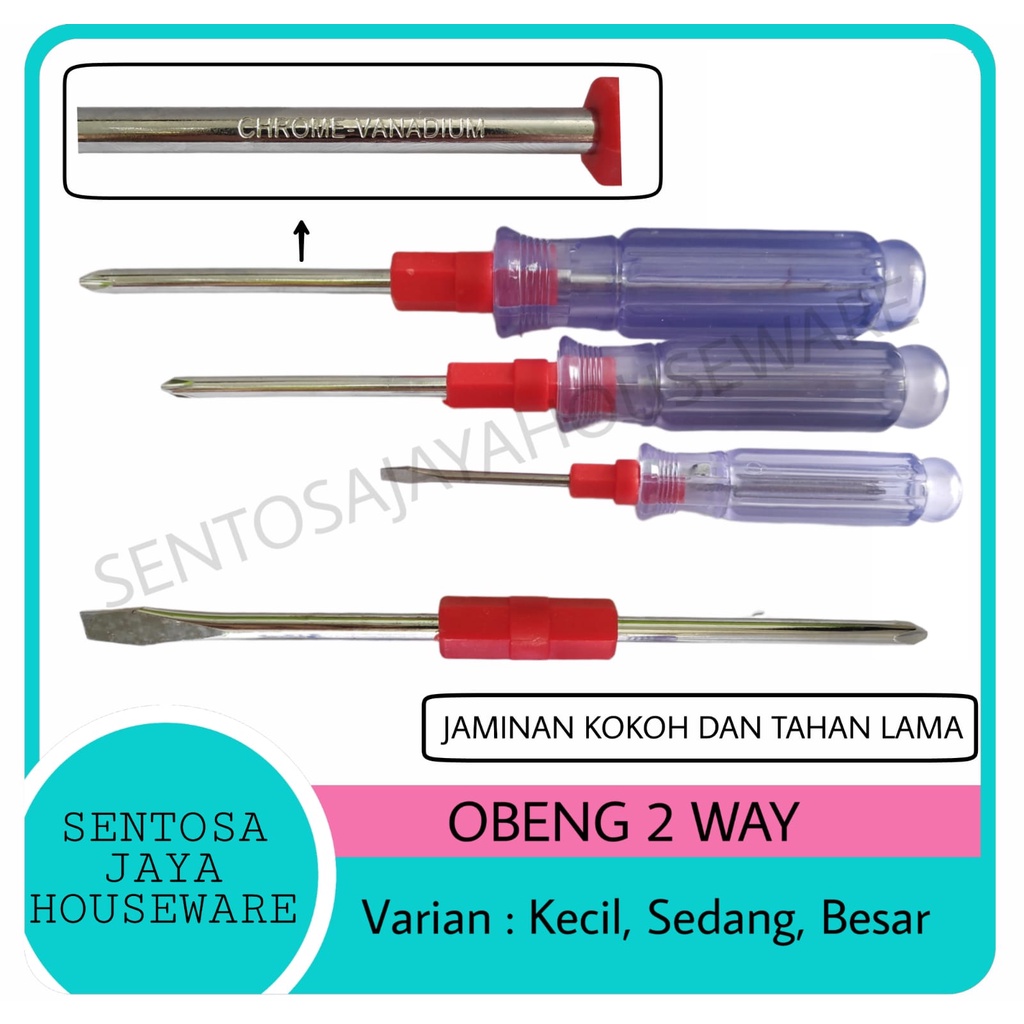 Jual OBENG 2 WAY - OBENG CABUT BOLAK BALIK - OBENG PLUS MINUS - OBENG ...