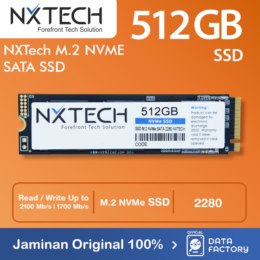 Jual SSD M.2 NVMe / M2NVMe / M2 NVMe PCIe 512GB NXTECH 2280 / 512 GB /RESMI | Shopee Indonesia