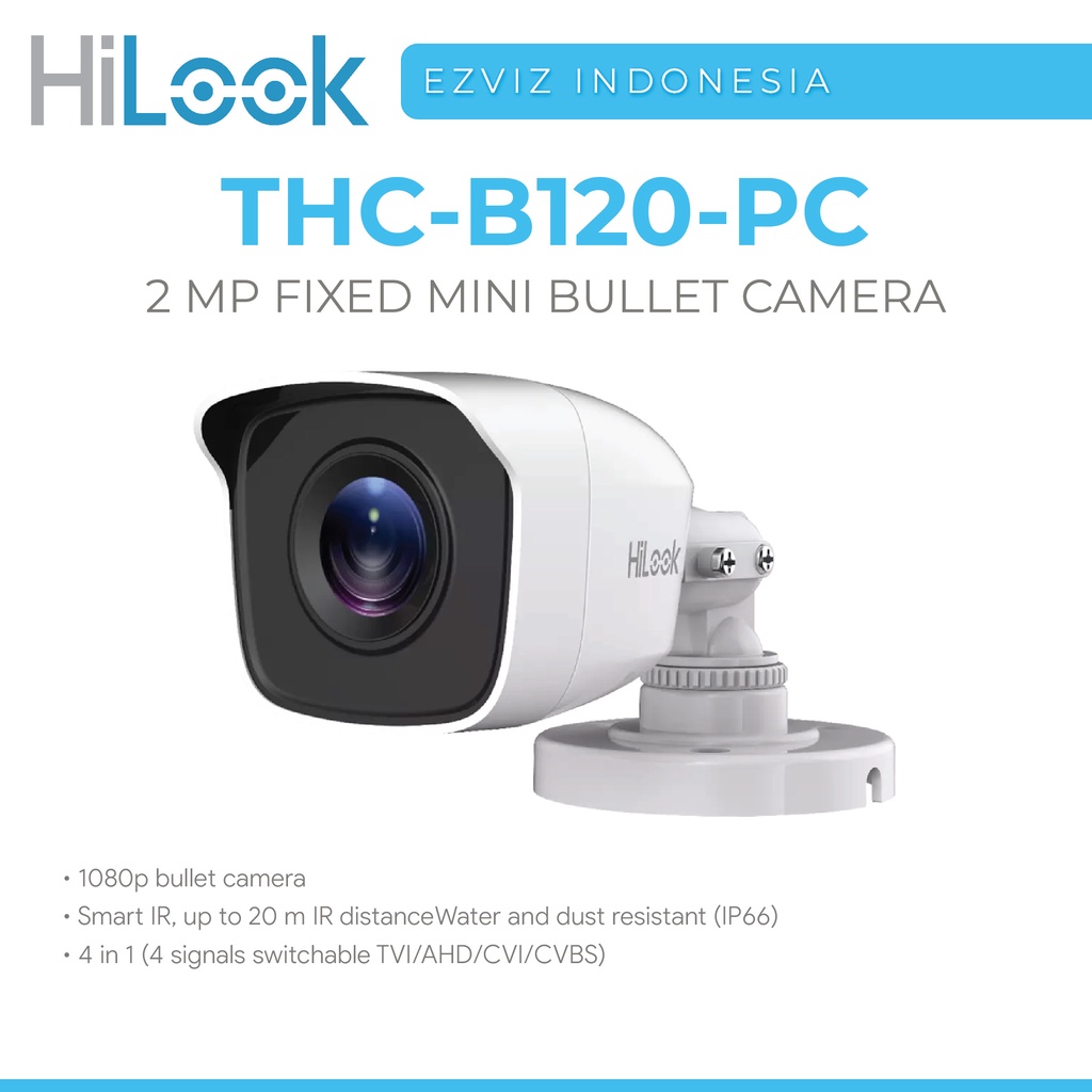Jual HILOOK THC-B120-PC 2MP FIXED MINI BULLET CAMERA GARANSI RESMI ...