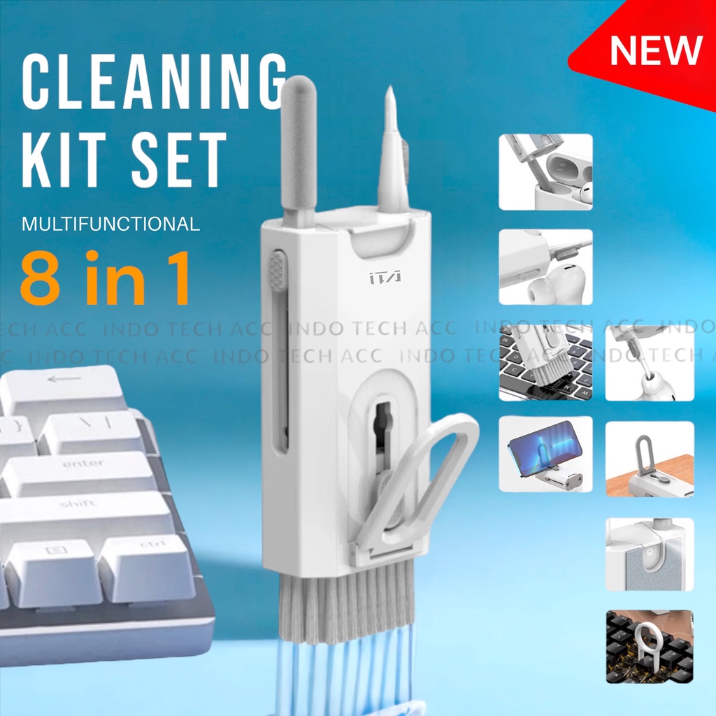 Jual Pembersih Cleaning Kit Multifungsi 8 in 1 untuk Handphone ...