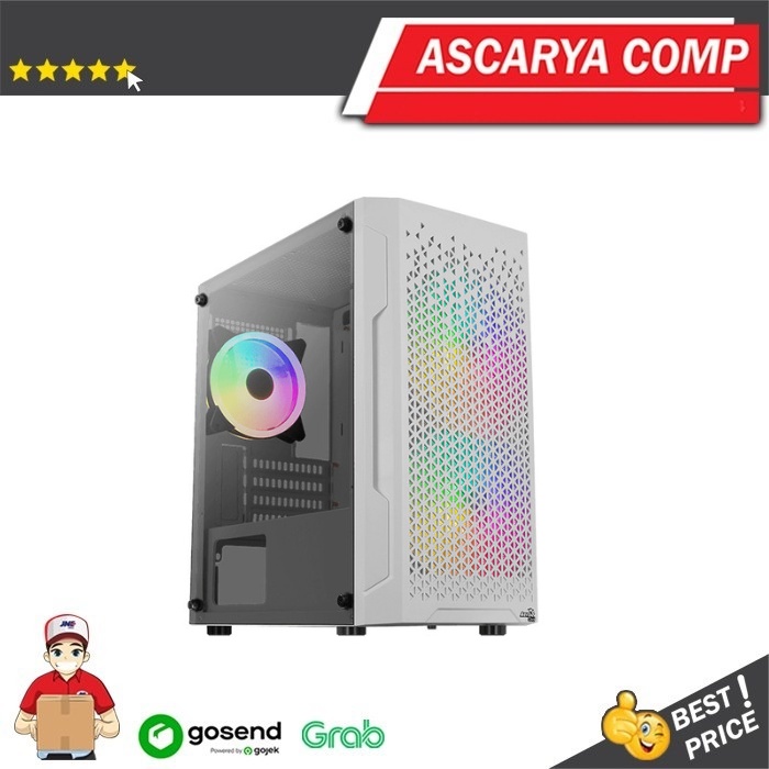 Jual CASING AEROCOOL TRINITY MINI V2 WHITE - mATX TTEMPERED GLASS CASE ...