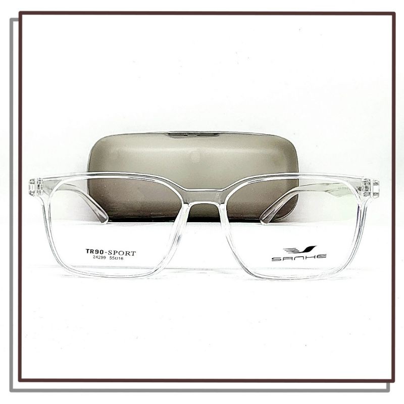 Jual FRAME KACAMATA SANHE 24299 Model TRANSPARAN Keren Gagang LENTUR ...