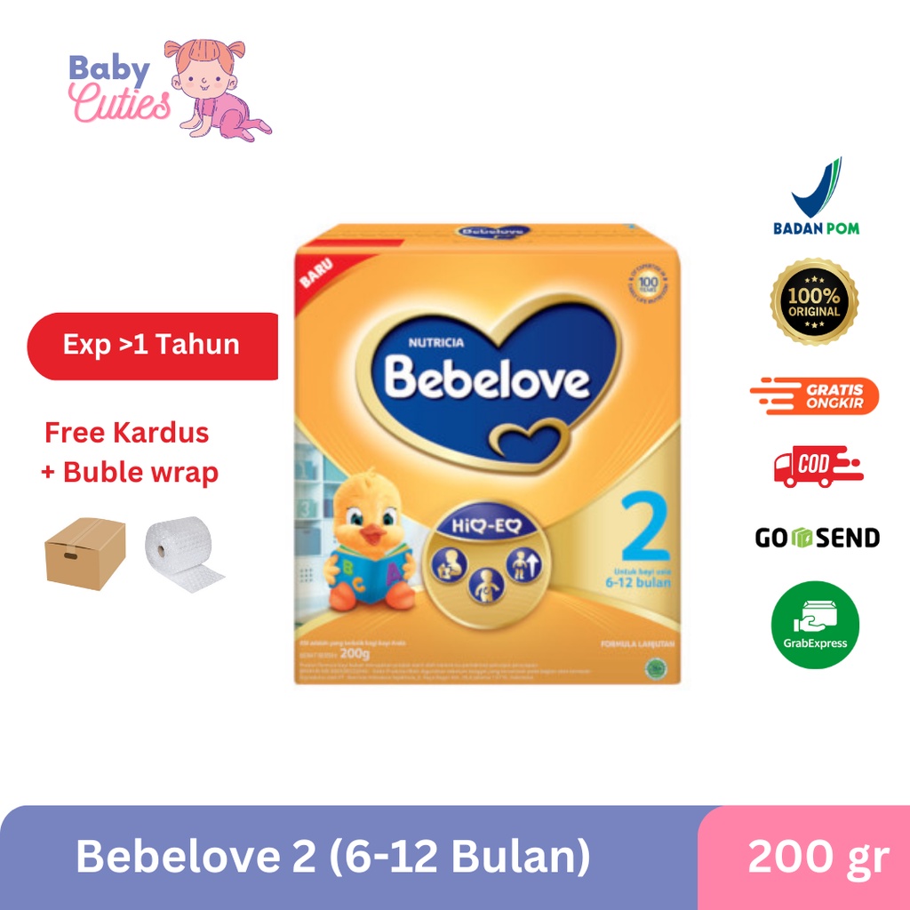 Jual Bebelove 2 200gr - Susu Nutricia Bebelove 2 - untuk bayi 6-12 ...