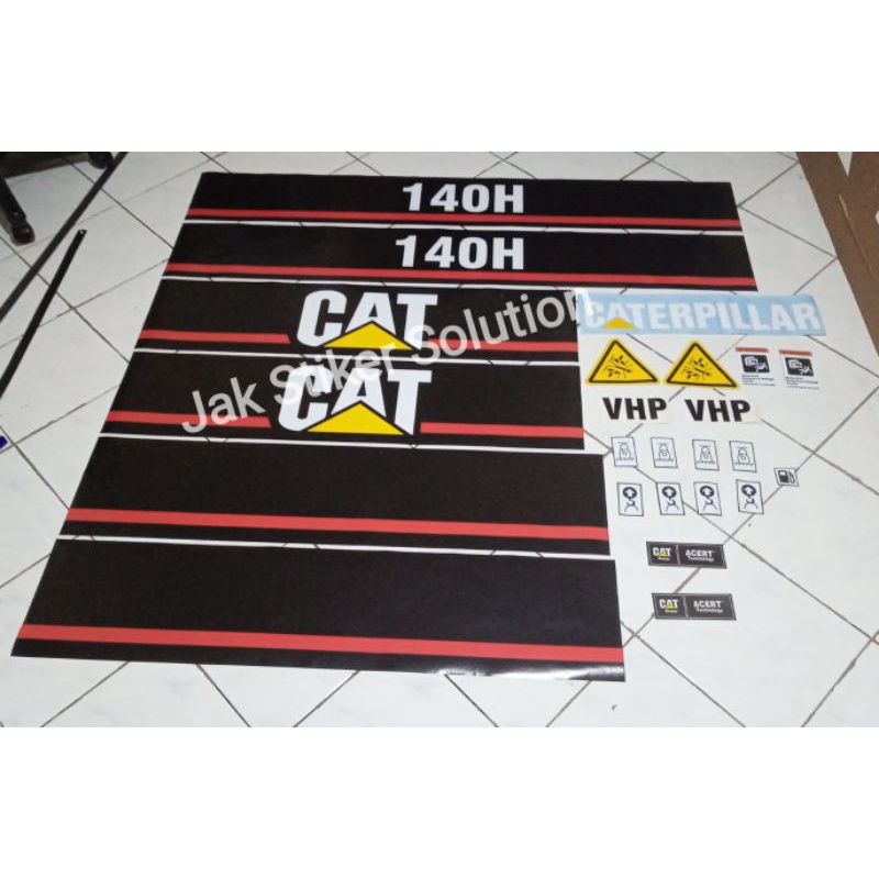 Jual Stiker Cat 140H Sticker Motor Grader | Shopee Indonesia