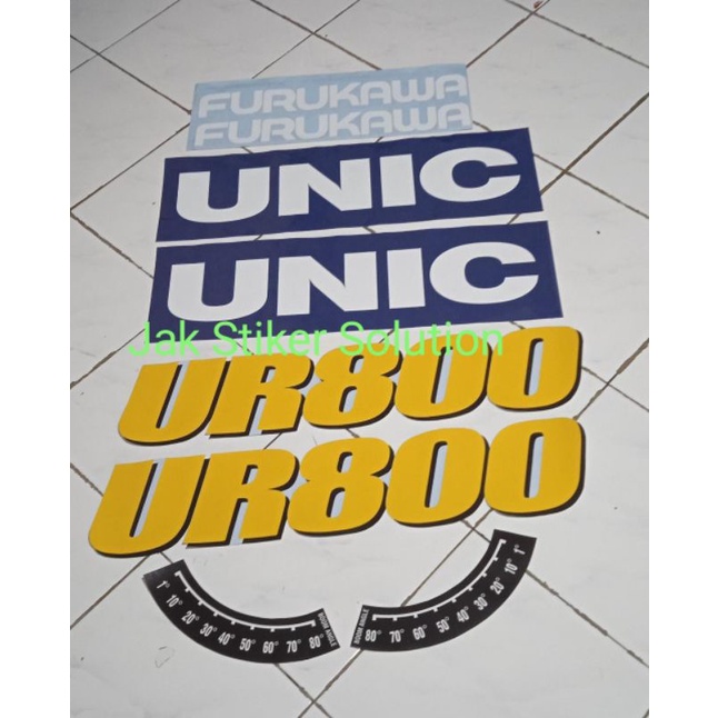 Jual Stiker Crane Unic UR800 Sticker Alat Berat | Shopee Indonesia