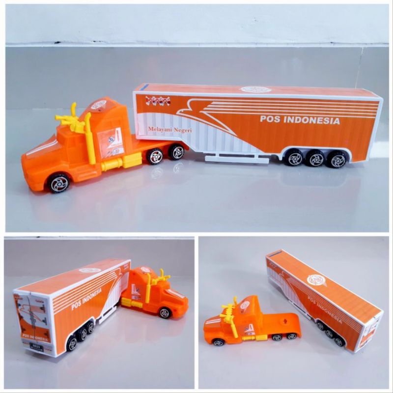 Jual Mainan Truck Kontainer Ekspedisi - Miniatur Mobil Box Pos ...