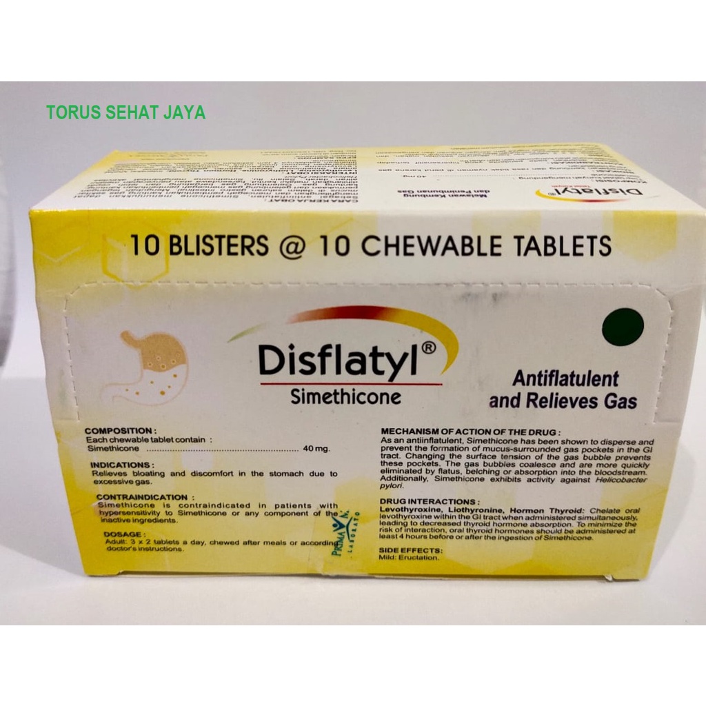 Jual Disflatyl 1 Strip 10 Tablet / Maag / Asam Lambung / Kembung ...