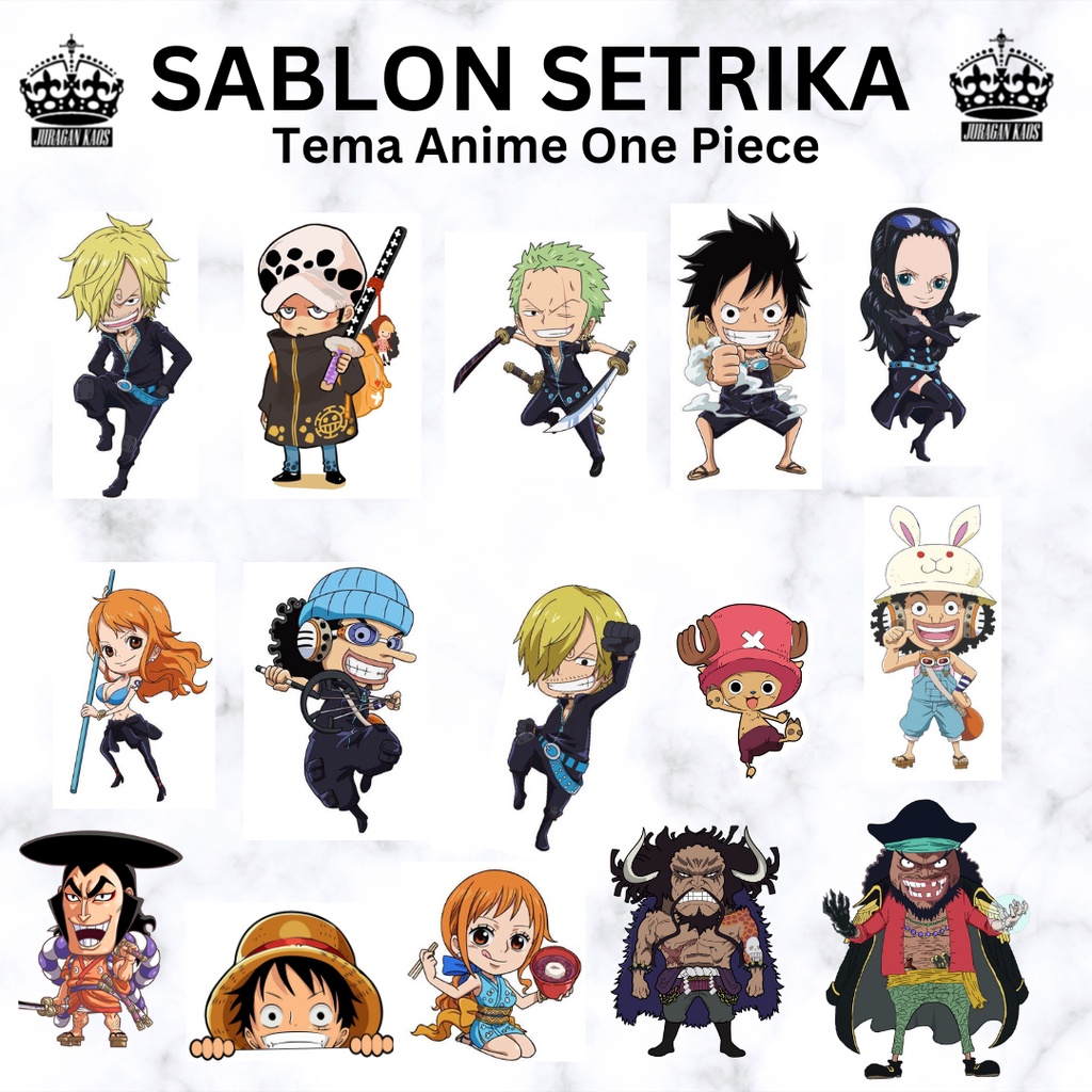 Jual STIKER SABLON ONE PIECE SABLON SETRIKA SABLON DTF SATUAN STICKER ...