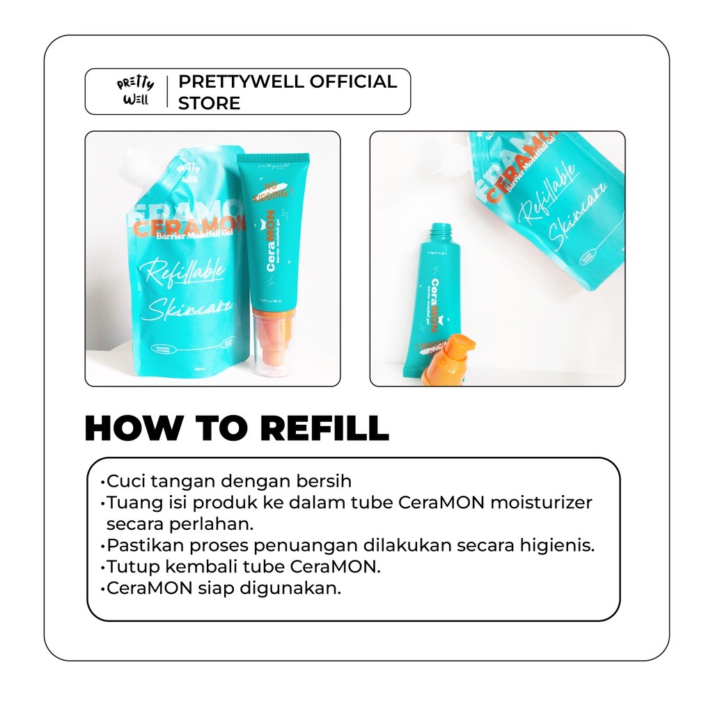 Jual PRETTY WELL Ceramon Barrier Moistfull Gel / Moisturizer 100 ml ...
