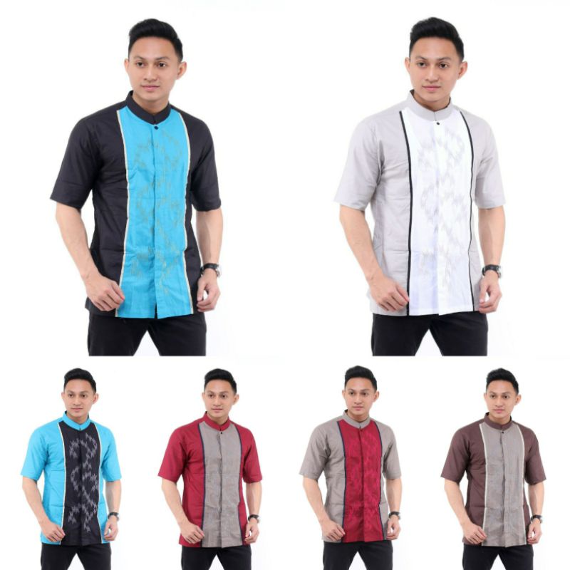 Jual BAJU KOKO BRODIL LENGAN LENGAN PENDEK KOKO DELOEM BATIK KHAS ...
