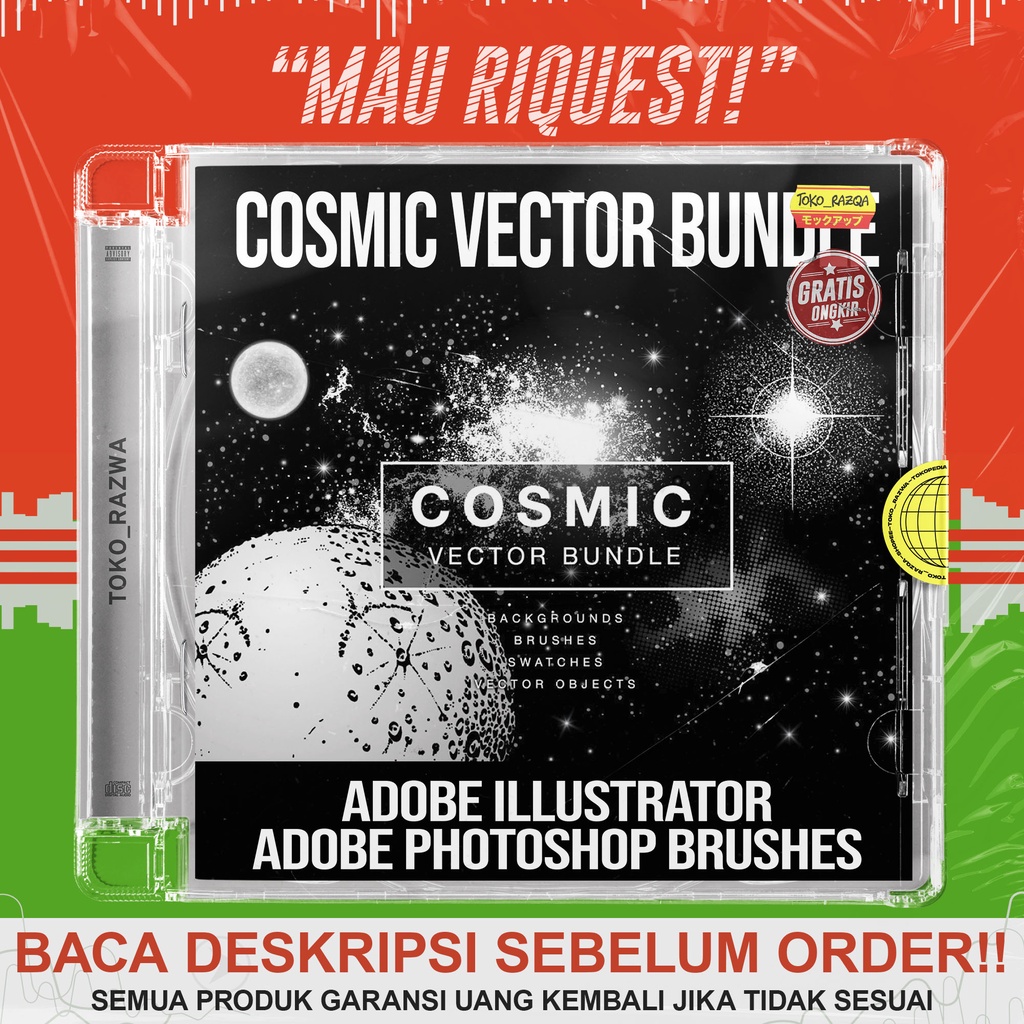 Jual Cosmic Vector Bundle - Illustrator - Photosp Brushes - 240323 | Shopee Indonesia