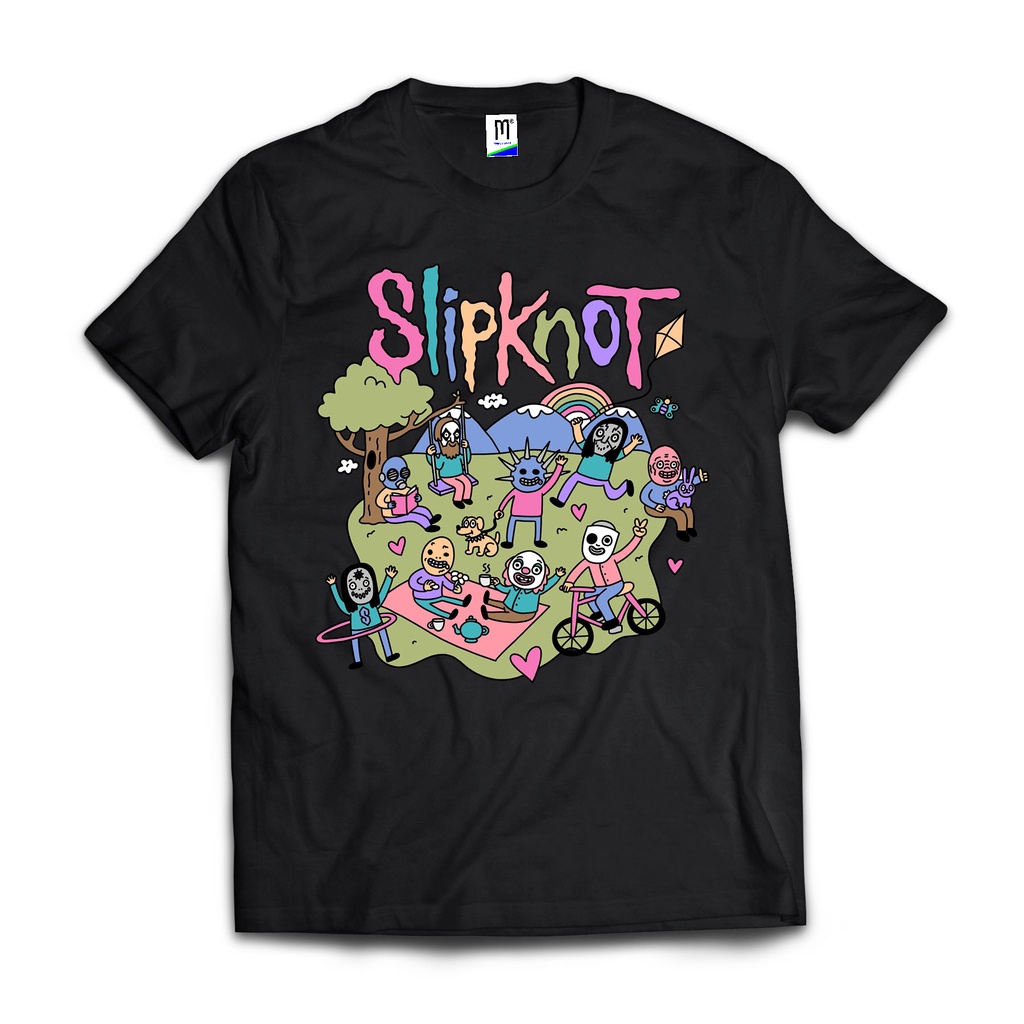 Jual T-shirt Kaos SLIPKNOT KARTUN | Tag Merch cons | Kaos musik | kaos ...