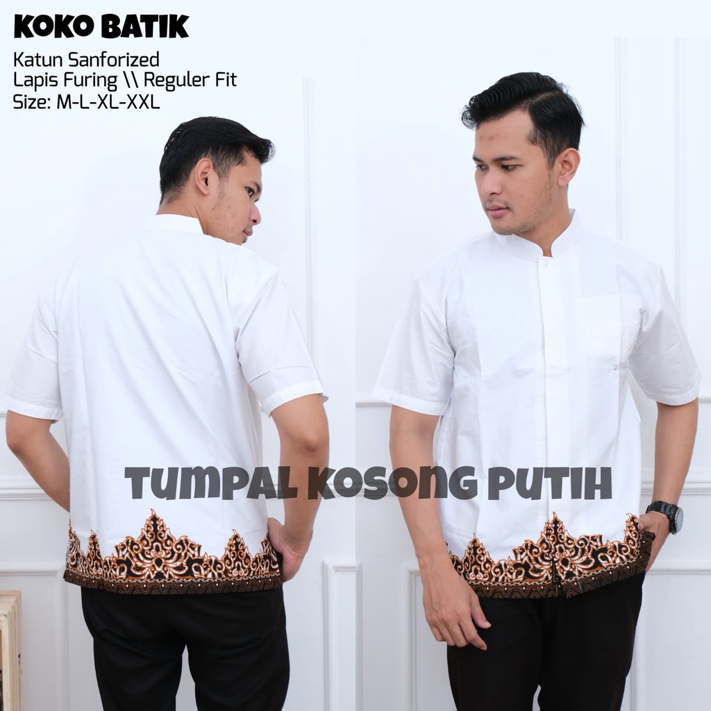 Jual Koko Batik Tumpal Kosong | Shopee Indonesia