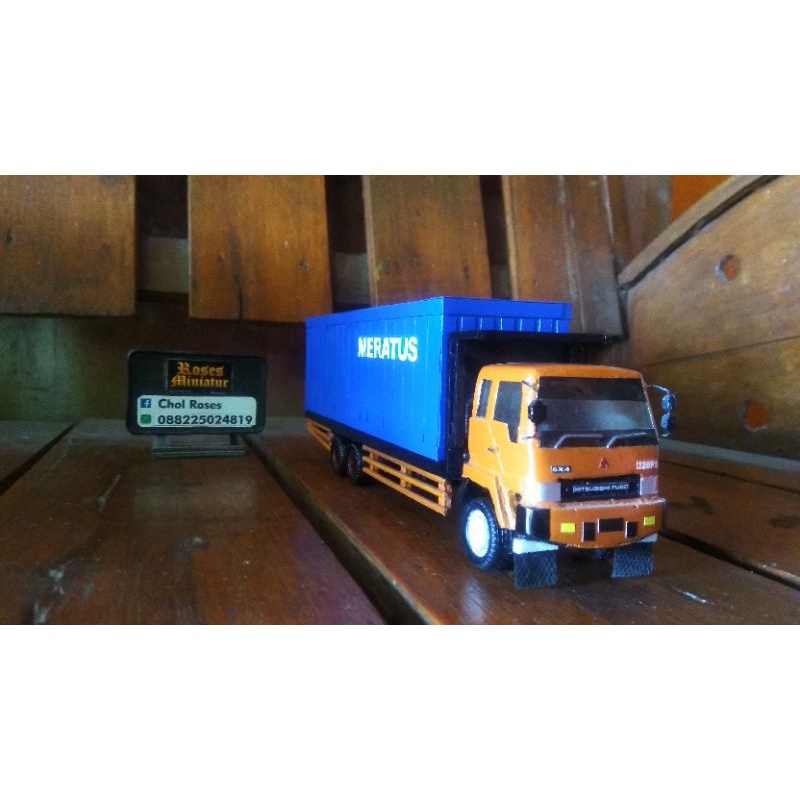 Jual Miniatur truk Fuso box Meratus | Shopee Indonesia