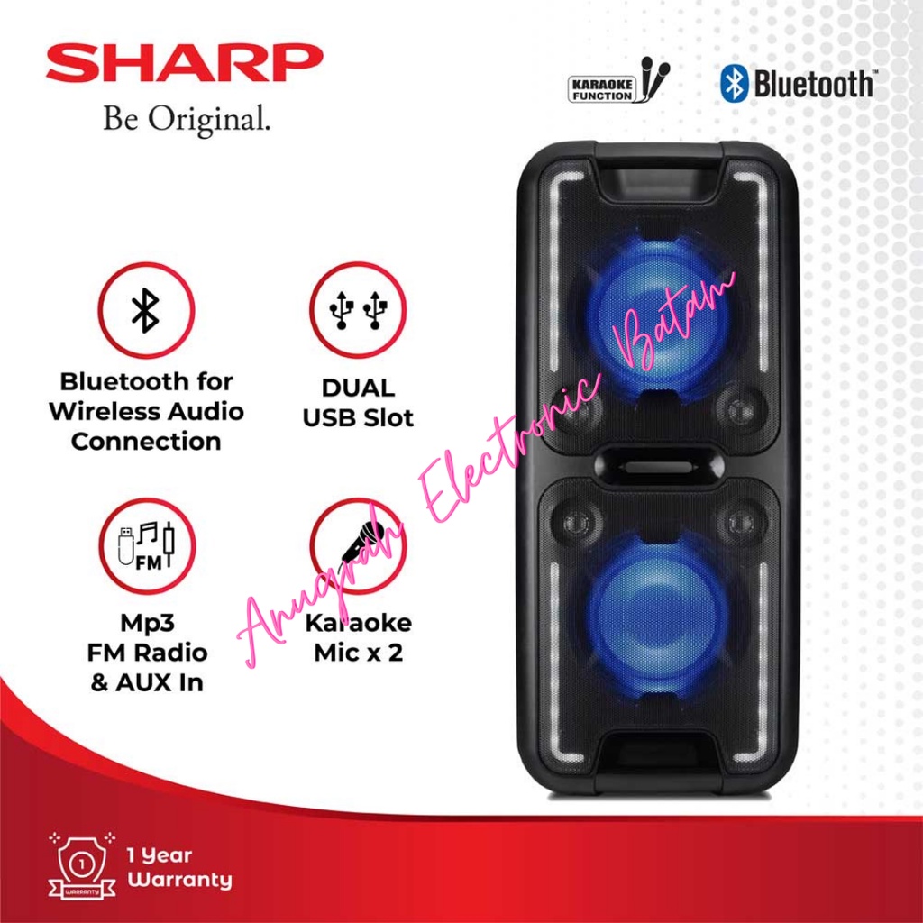 Jual SHARP PS-920 / PS920 SPEAKER KARAOKE BLUETOOTH BATAM | Shopee ...