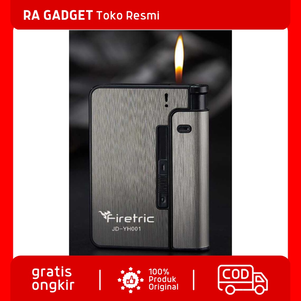 Jual Firetric Kotak Rokok Fashion Bungkus Case with Lighter Korek Api ...
