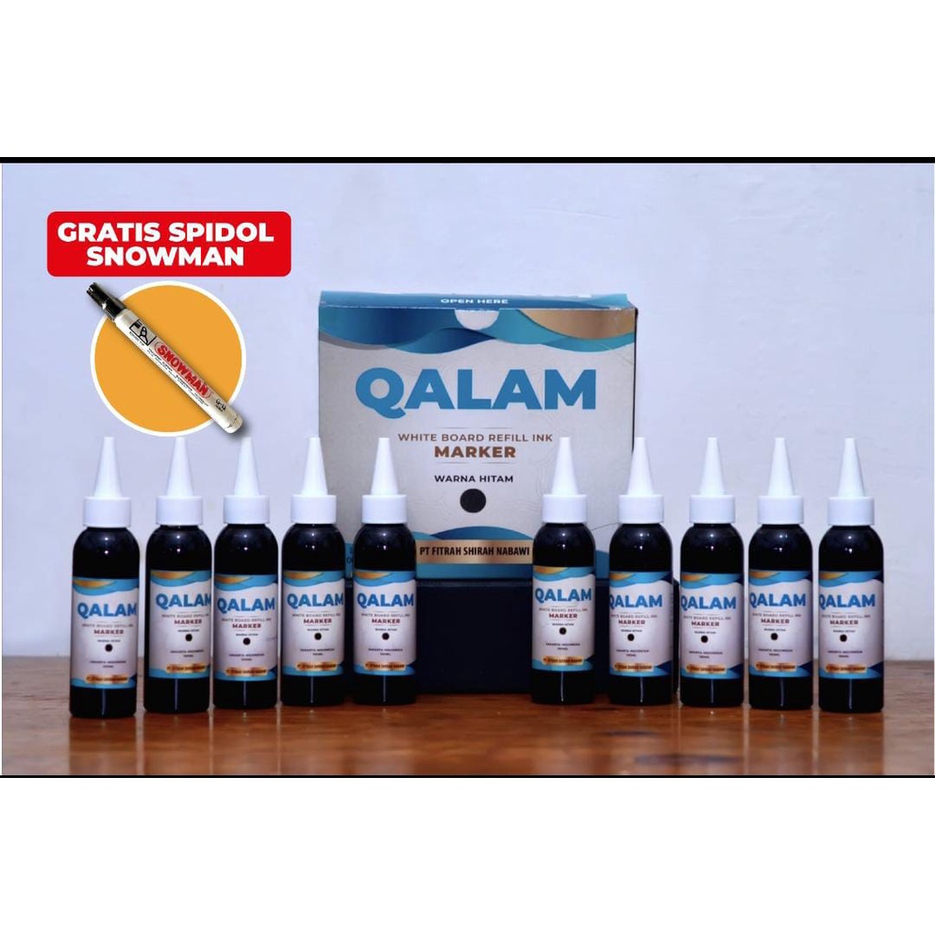 Jual Tinta Spidol Whiteboard Qalam Refill Tinta Isi Ulang Isi 10 Bonus ...