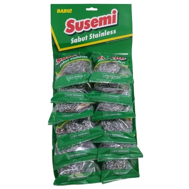 Jual 1 Renceng (12 Pcs) SUSEMI STAINLESS / Sabut Cuci Piring Kawat ...